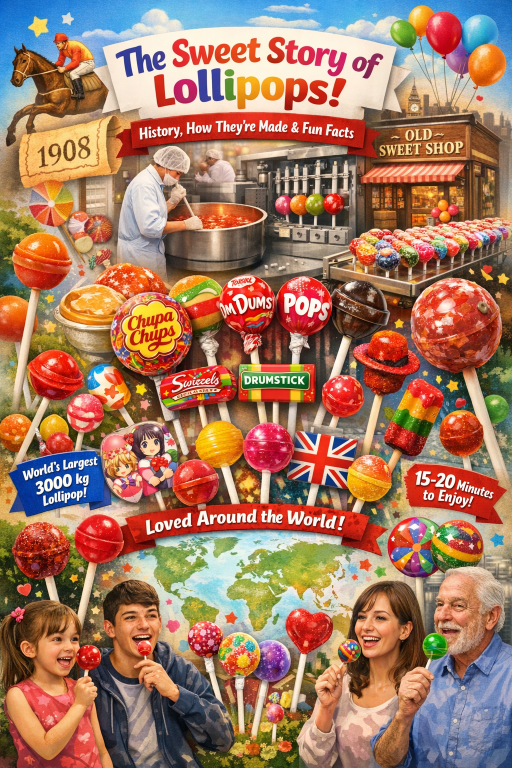 The Sweet Story of Lollipops: History, How They’re Made, and Why the W