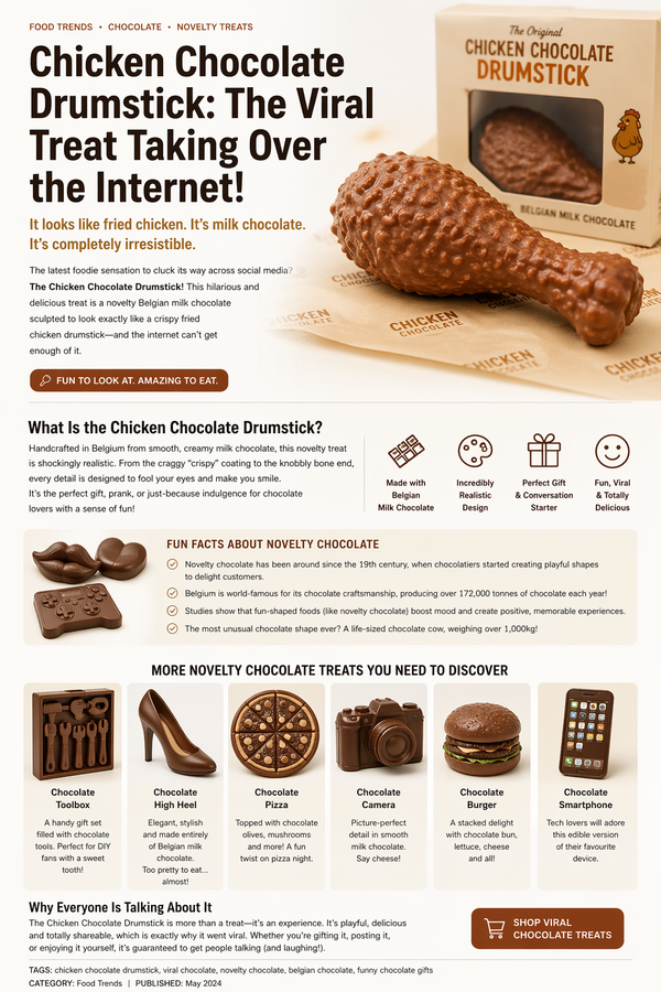 The Viral Chicken Chocolate Drumstick: The Sweet Illusion Taking Over