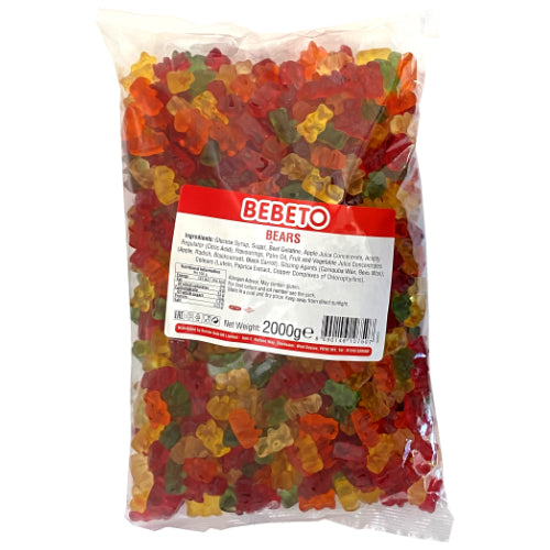 Bebeto Halal Gummy Bears 2kg