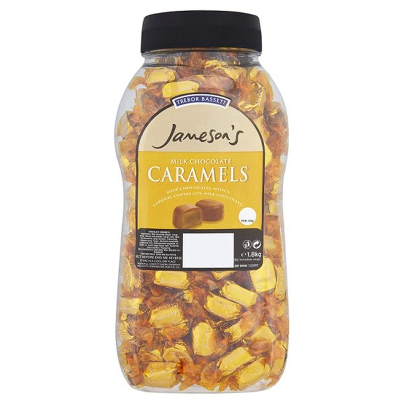 Jamesons Milk Chocolate Caramels - 1.5kg Jar | Zap Sweets