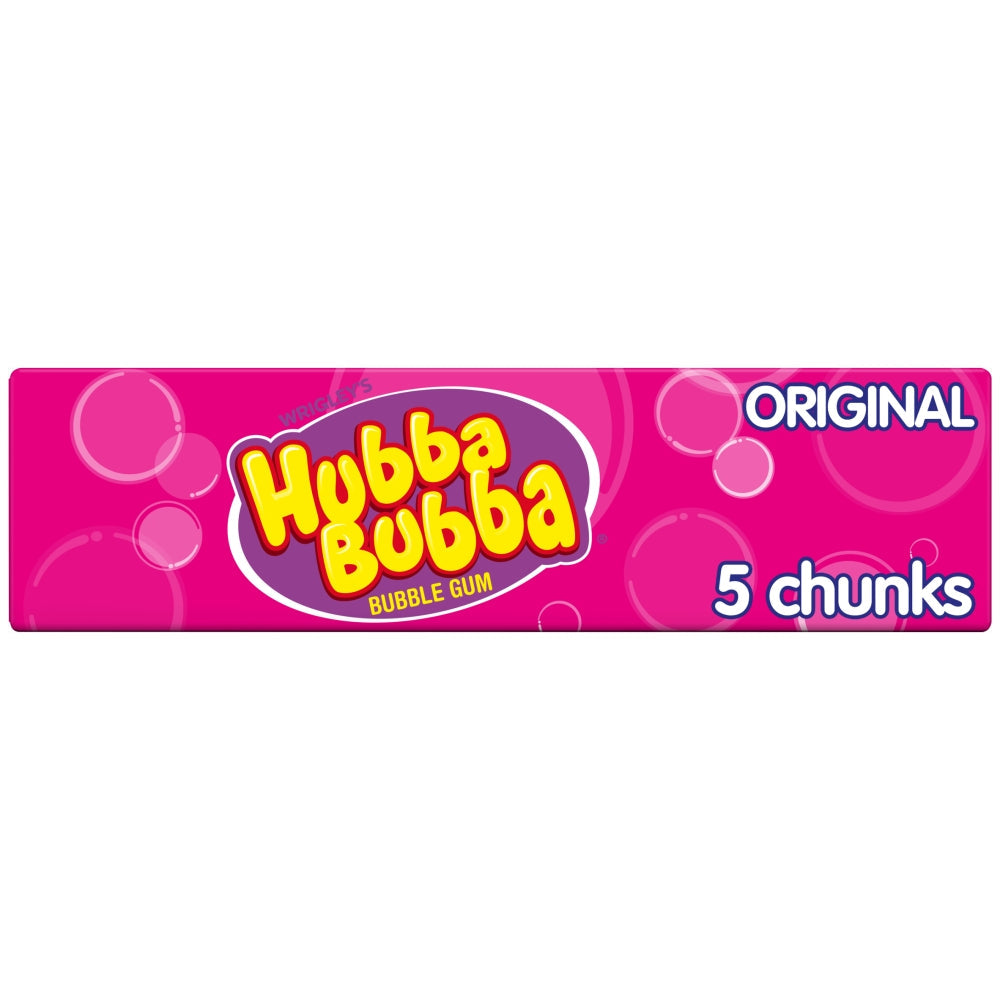 Hubba Bubba Original Bubble Gum 5 Chunky Chews 20 Count