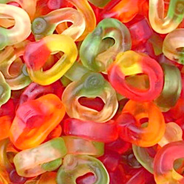 Jelly Gummy Rings - 250g Bag